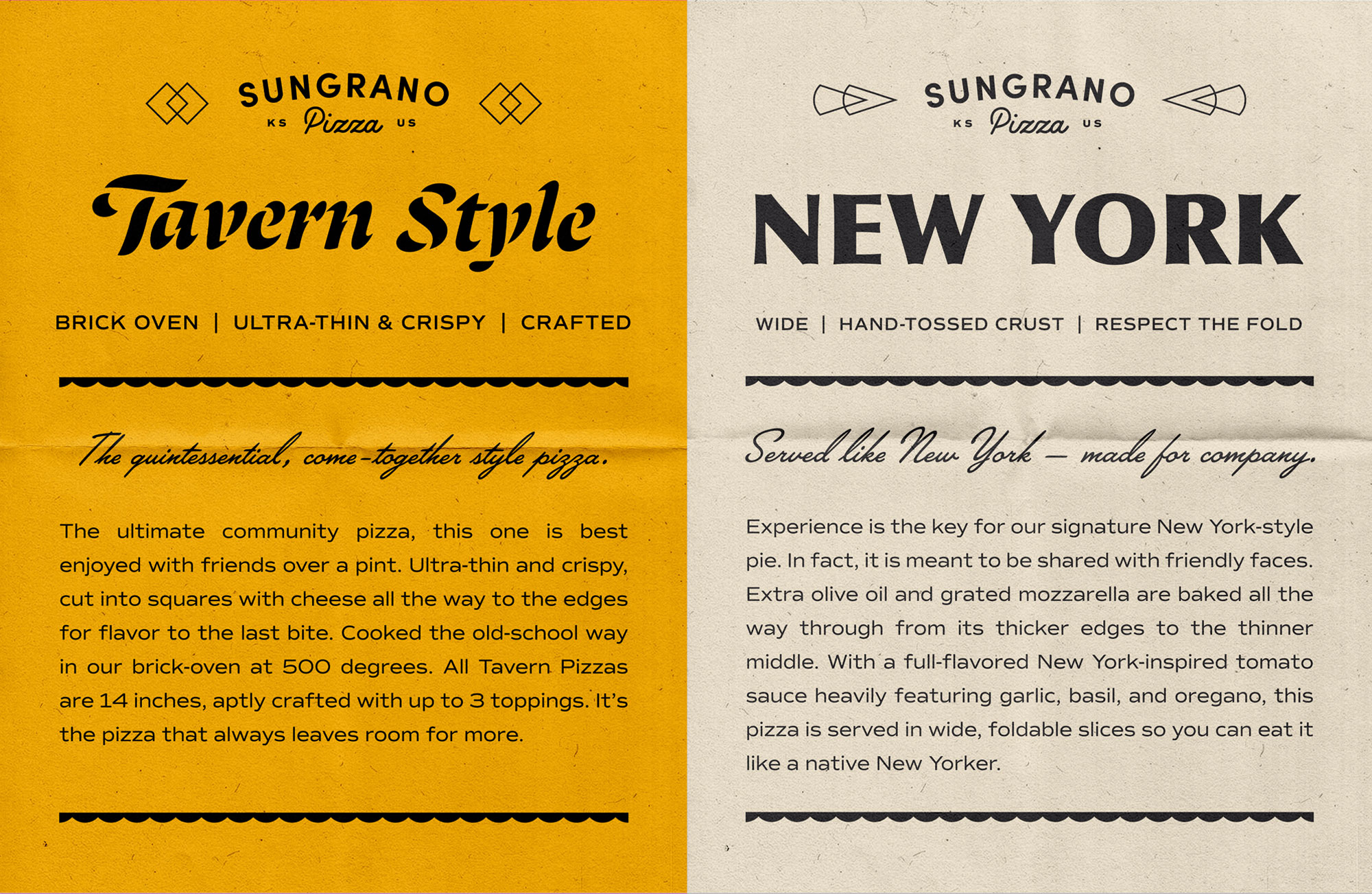 Sungrano Pizza Restaurant Branding | Brain Sinew