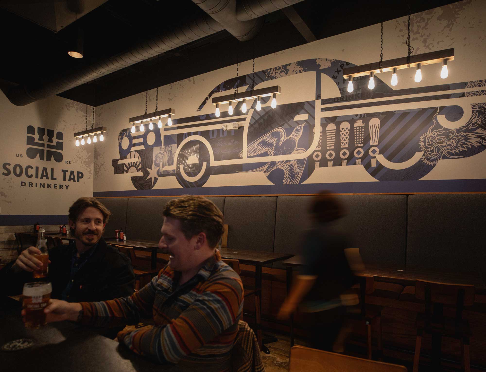 Social Tap Drinkery Bar Branding | Brain Sinew